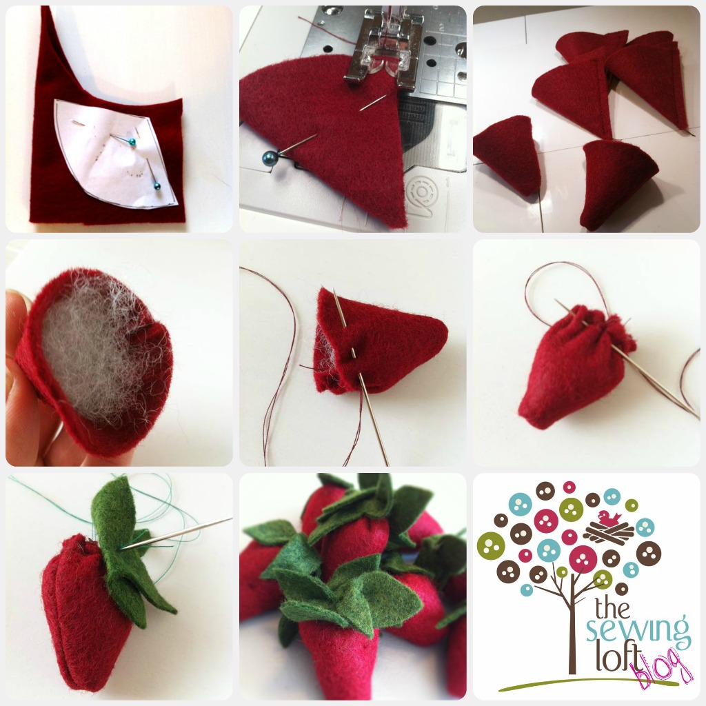 Easy Felt Strawberries | How To DIY Felt Strawberries