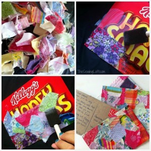 Scrap Fabric Postcards | Handmade Postcards