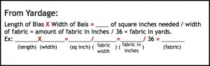 Calculating Continuous Bias - The Sewing Loft