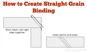 How to Make Straight Grain Binding - The Sewing Loft