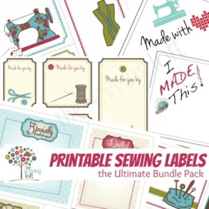 Make Printable Sewing Labels For Your Work - The Sewing Loft