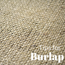 Burlap Fabric - Sewing Term - The Sewing Loft