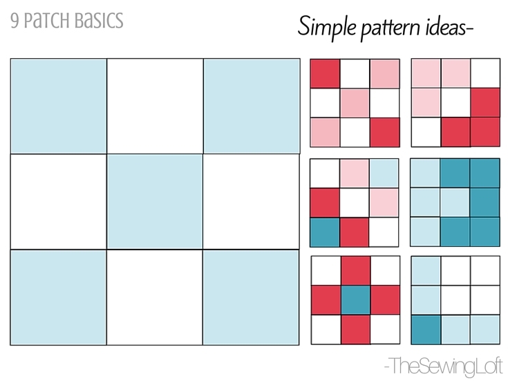 9 Patch Quilt Block Sewing Term The Sewing Loft