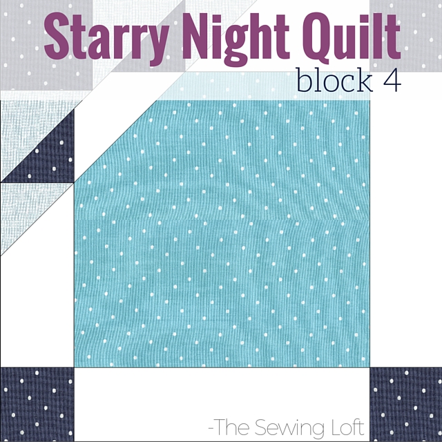 Block 4 Cat's Tooth | Starry Night Quilt - The Sewing Loft
