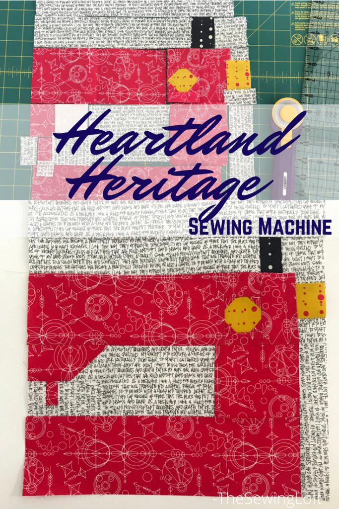 Sewing Machine Quilt Block | Heartland Heritage - The Sewing Loft