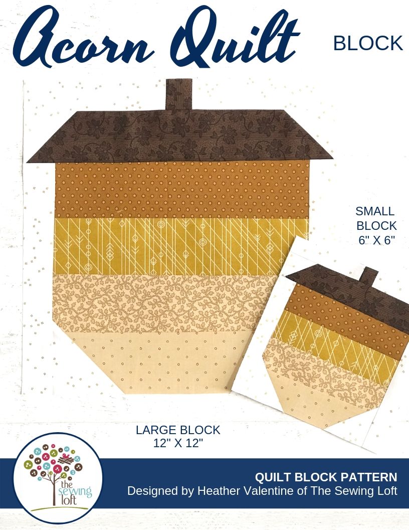 Acorn Quilt Block | Blocks 2 Quilt - The Sewing Loft