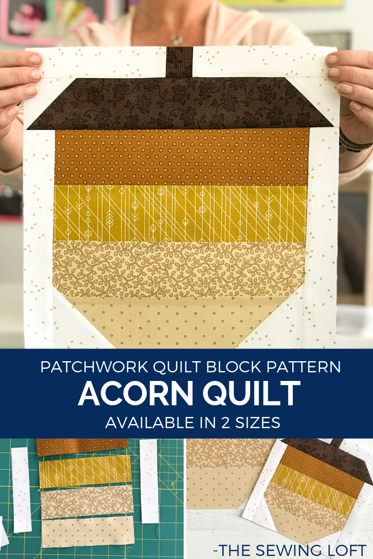 Acorn Quilt Block | Blocks 2 Quilt - The Sewing Loft