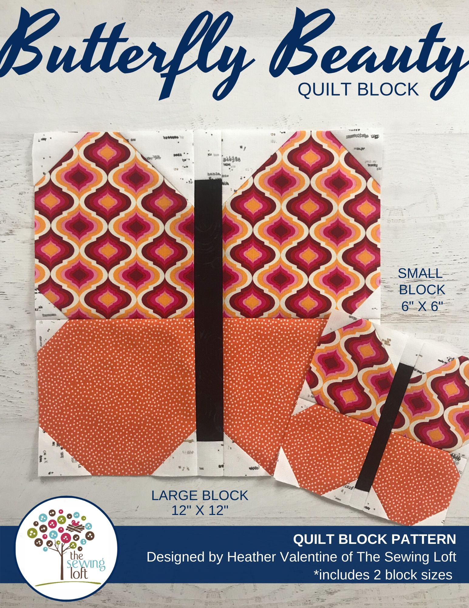Butterfly Beauty Quilt Block | Blocks 2 Quilt - The Sewing Loft