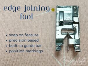 Machine Binding with the Edge Joining Foot - The Sewing Loft
