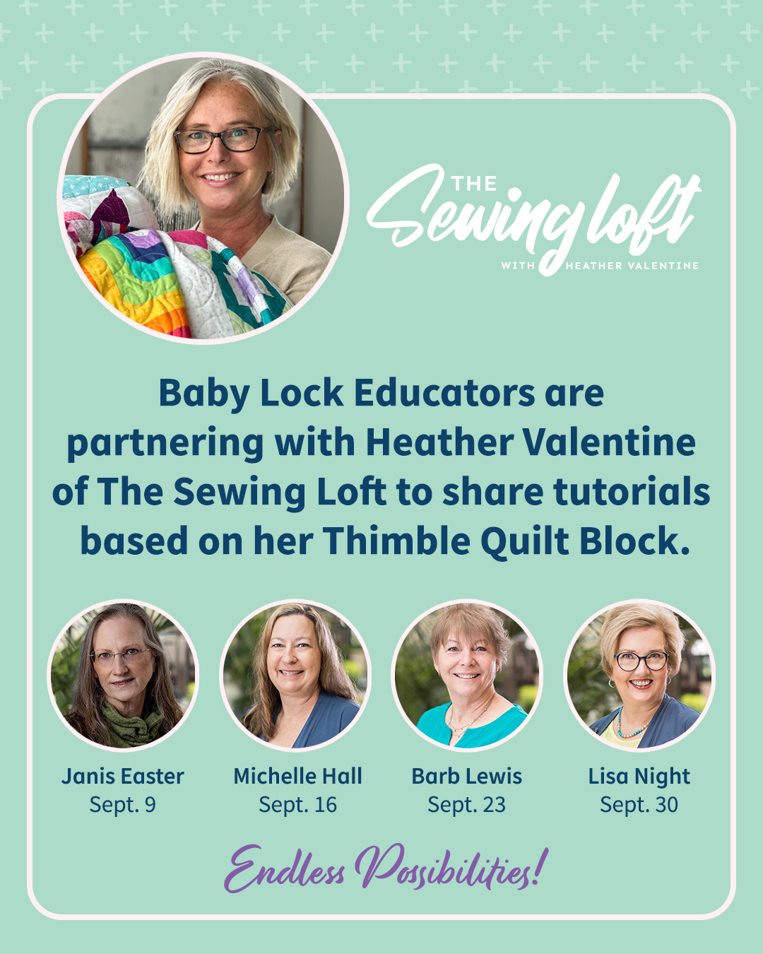 Patchwork Thimble Block - The Sewing Loft