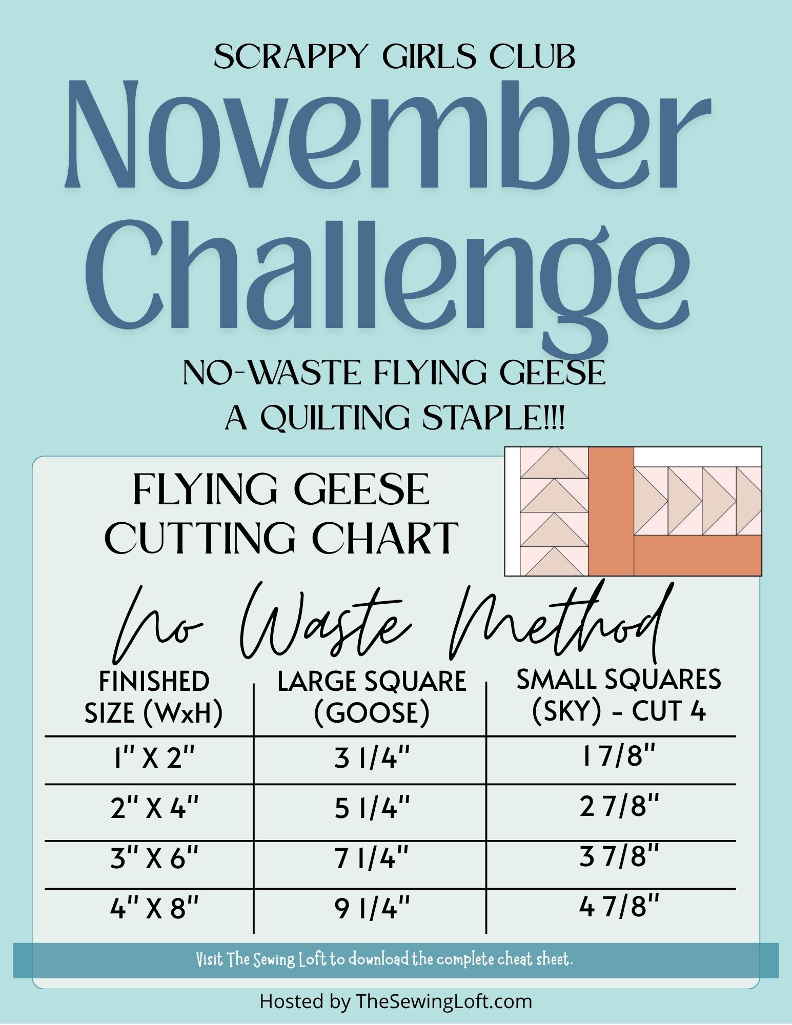 November’s Technique Challenge – Flying Geese - The Sewing Loft
